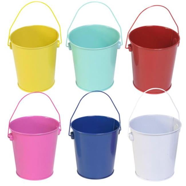 Regent Products 940002 Tin Pail, Assorted Solid Color - Small - Pack of ...