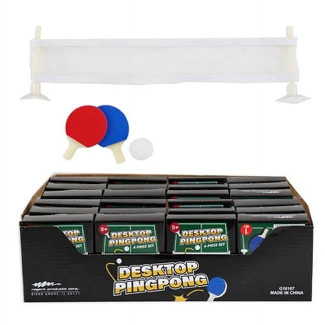 Regent Products G16167 Desktop Table Tennis with Ball Net & Paddles ...