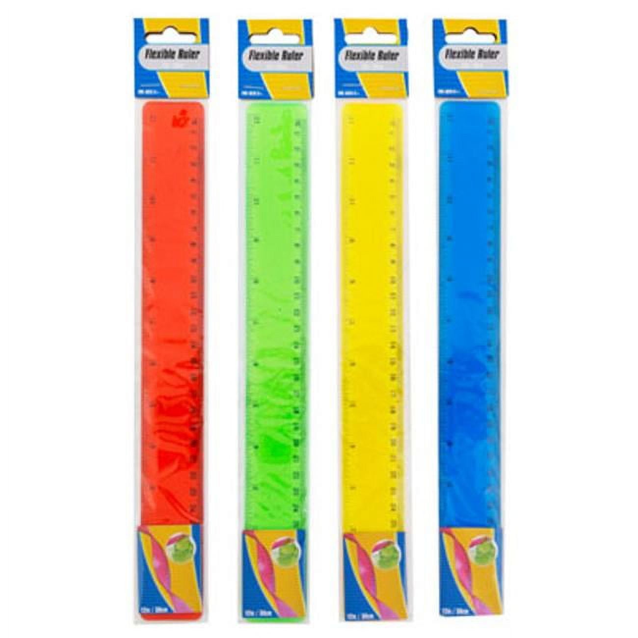 Regent Products G02771 PVC Polybag Ruler Flexible with Header Insert, 4 ...