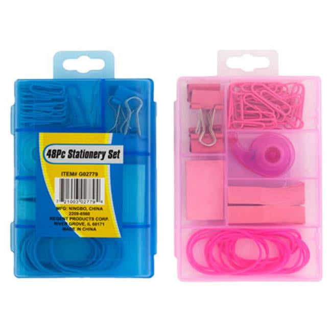 Regent Products G02779 Stationary Set in Divider Box Clips Stickynote ...