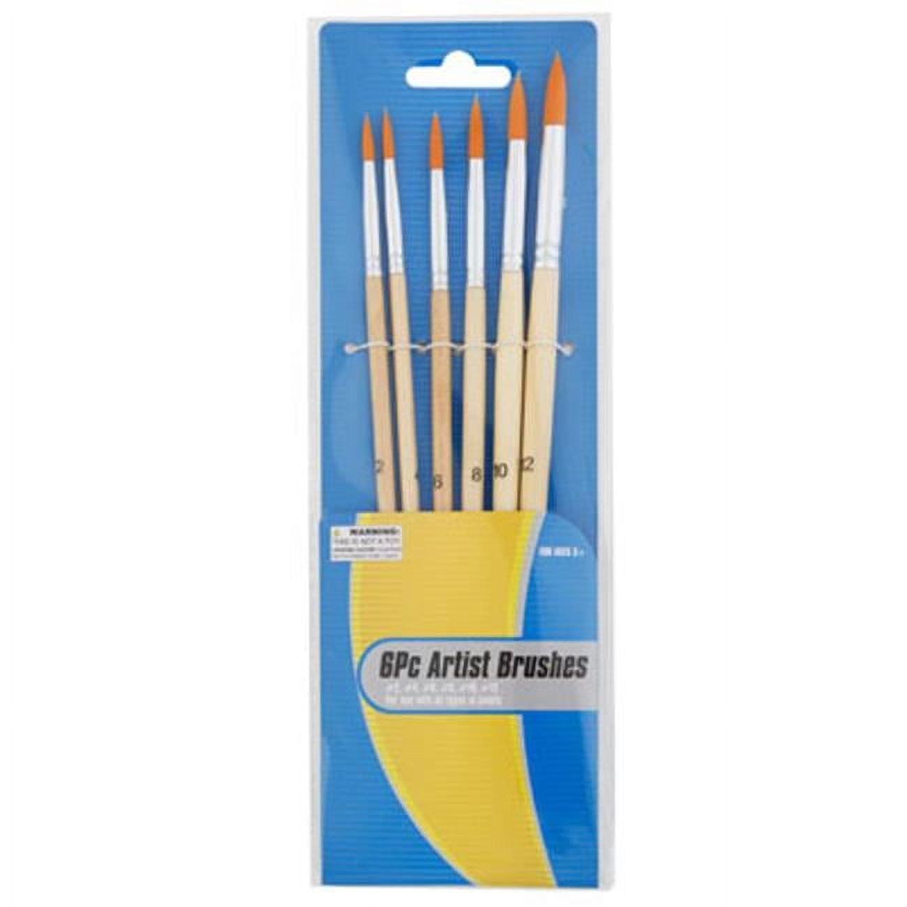 Regent Products G02785 Artist Paint Brush Set with Stat & Backer - 6 ...