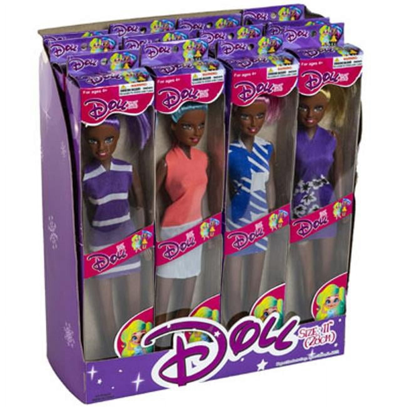 Regent Products G16235 11 in. Black Crazy Hair Color Window Doll in PBQ ...