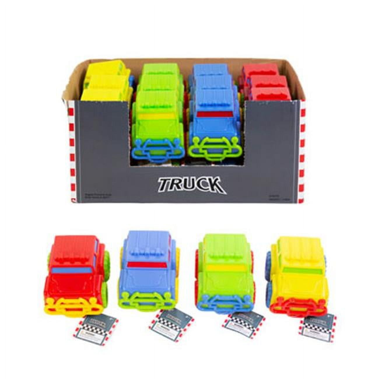 Regent Products G16270 3.6 x 4 x 3 in. Plastic Truck Chunky Toys in PDQ ...