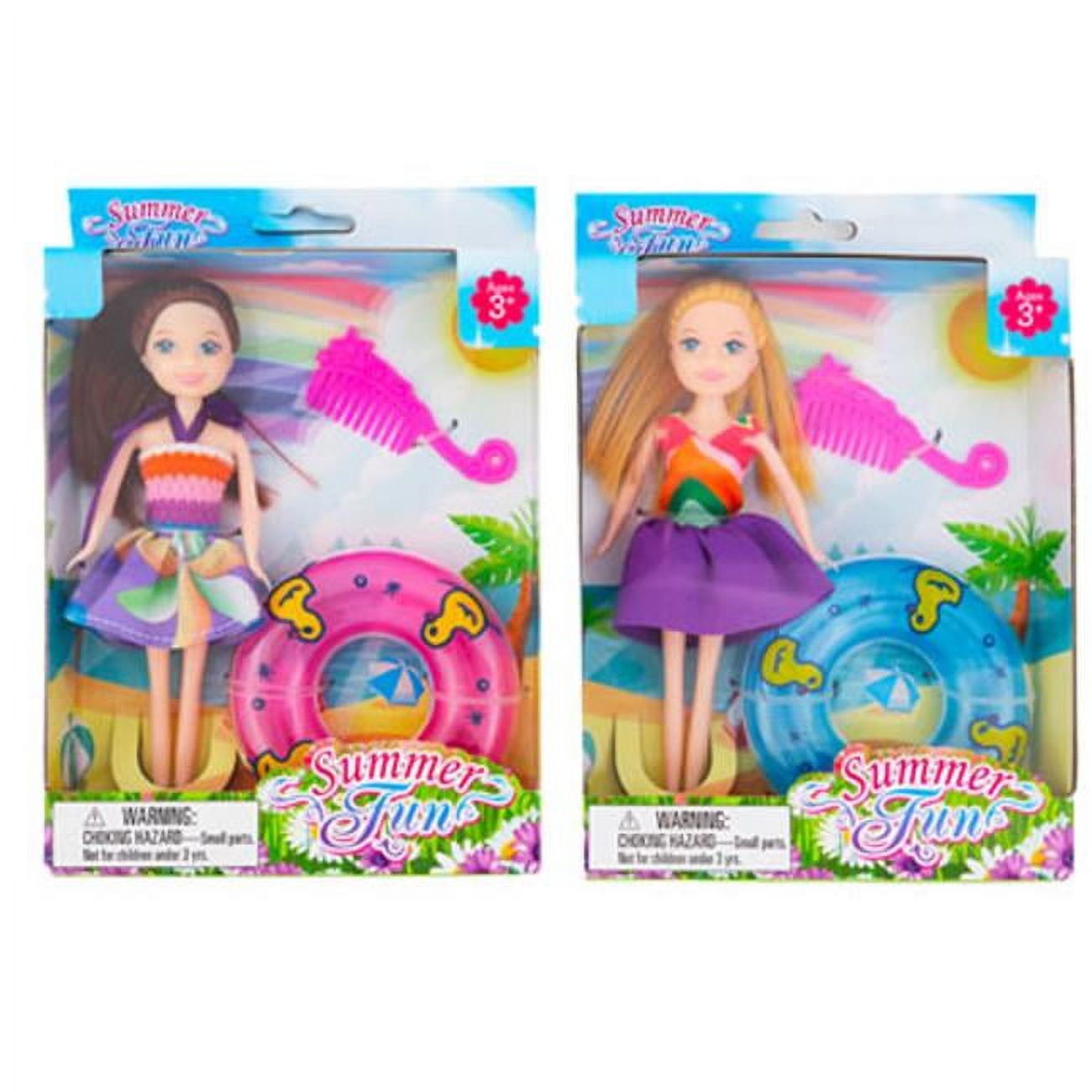 Regent Products G16275 6 in. Beach Doll with Comb & Swim Ring ...