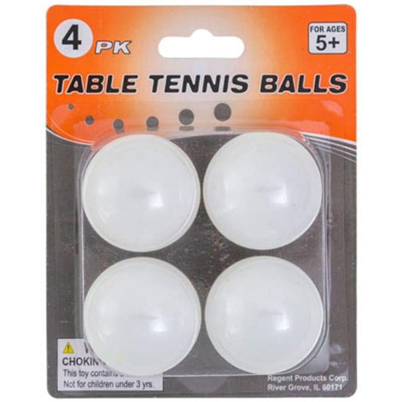 Regent Products G21004 Table Tennis Balls with White Blister Card ...