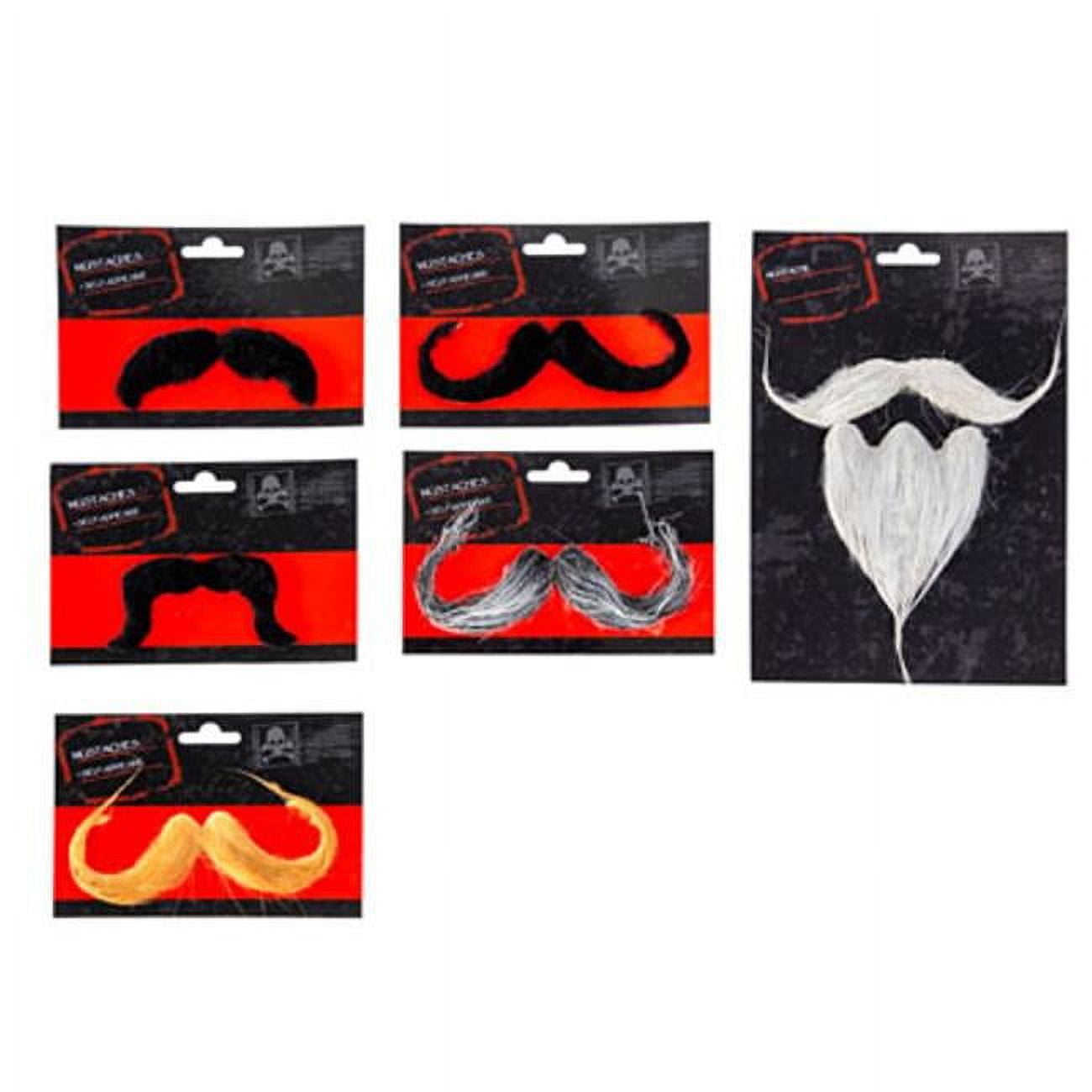 Regent Products G89676 Mustache Dress-Up Set with Styles Self-Adhesive ...