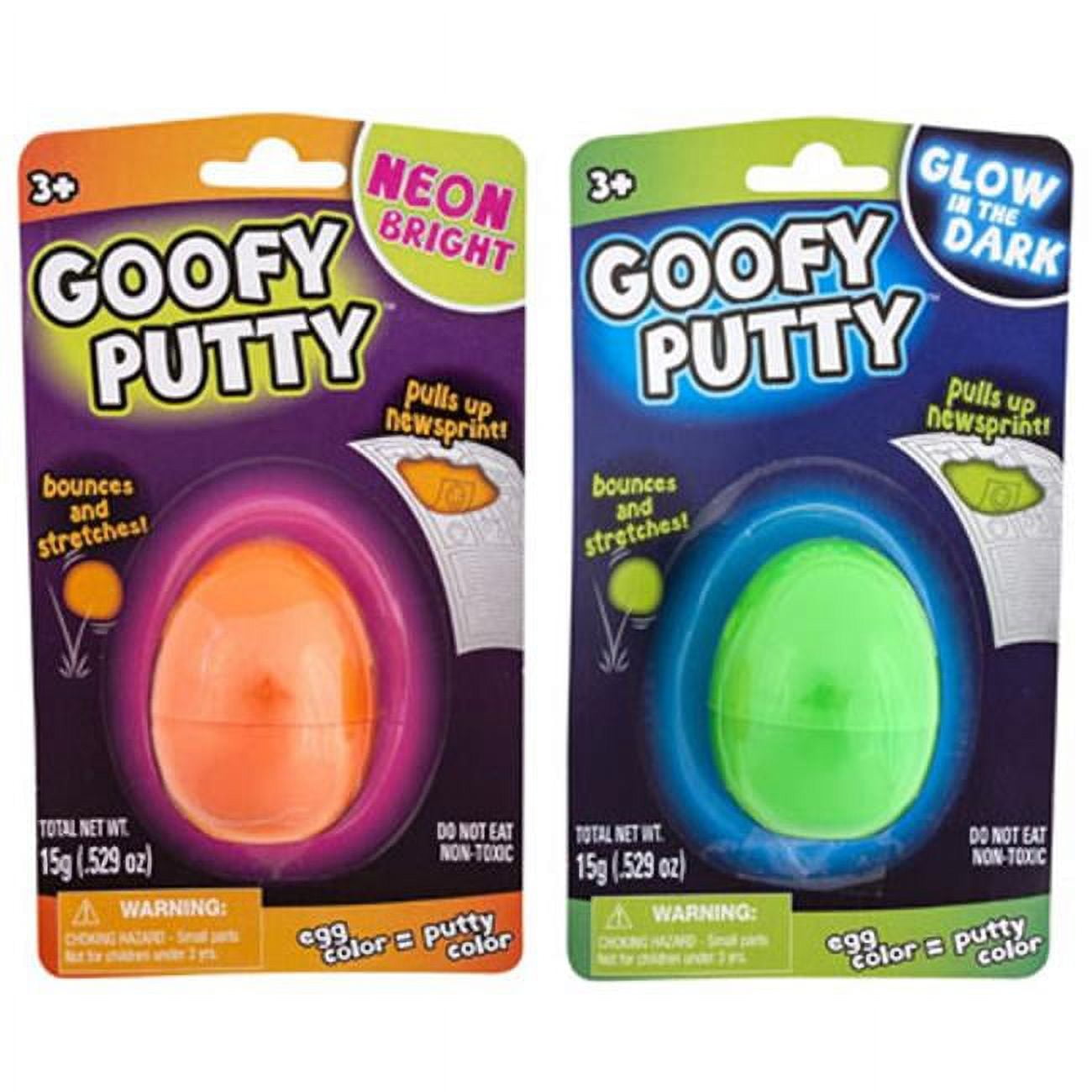 Regent Products Goofy Putty Bounces with Stretches Blister Cordages, 2 ...