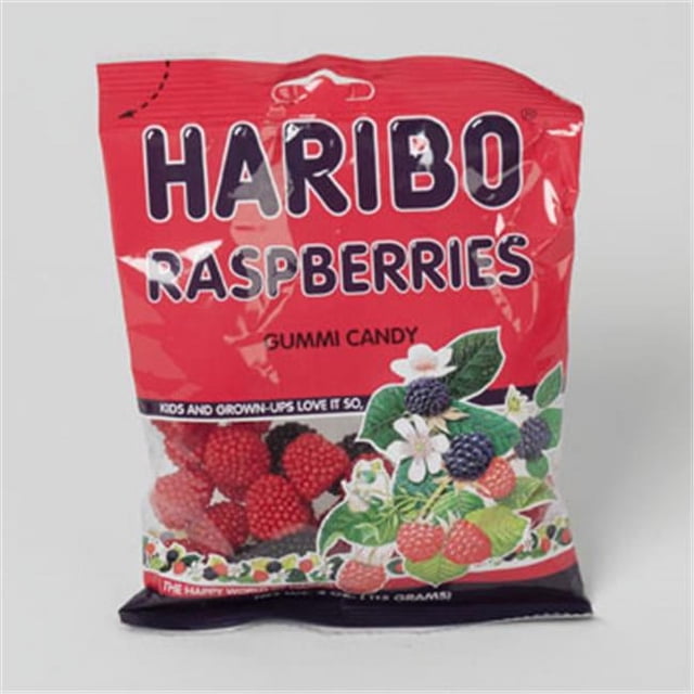 Regent Products Gummy Candy Haribo Raspberries - Walmart Business Supplies
