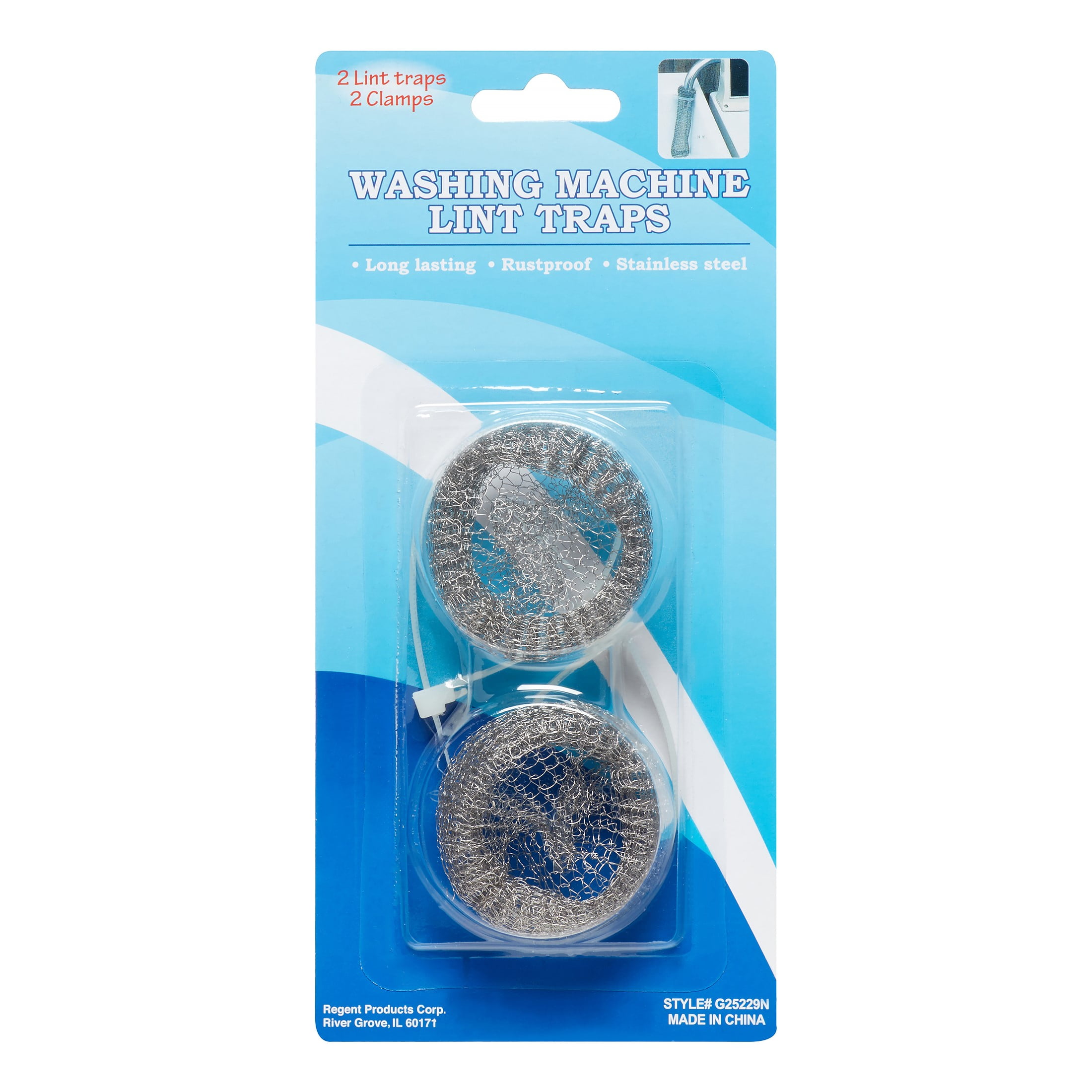 Regent Products Lint Trap for Washing Machines, Aluminum Mesh, 2 Count ...