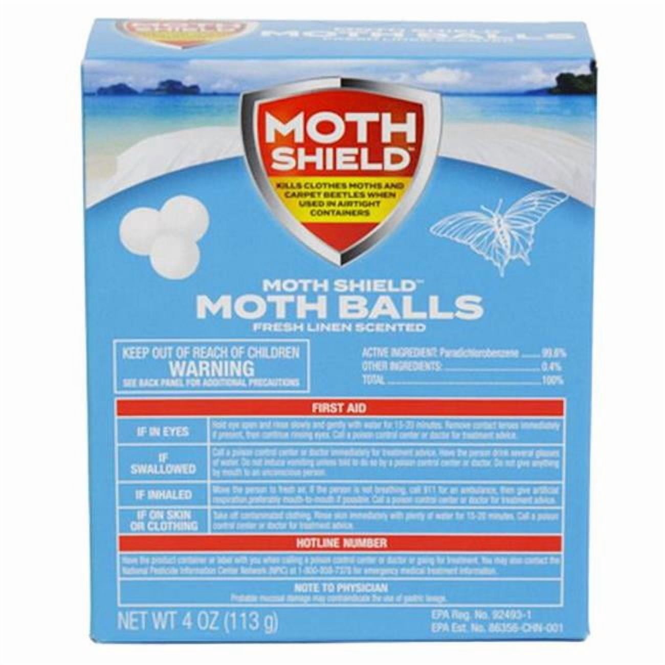 Regent Products MB-00775 4 oz Fresh Linen Boxed Moth Shield Balls ...