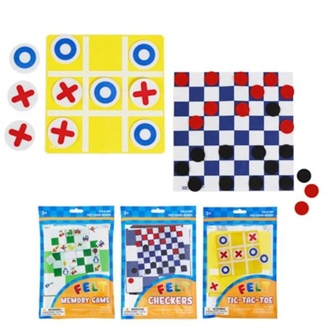 Regent Products Memory, Checkers & Tic Tac Games Felt Board & Game ...