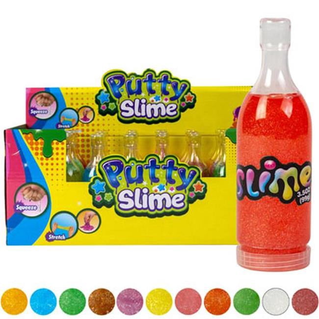 Regent Products Putty Slime in 5.25 in. Soda Bottle, 12 Assorted Color ...