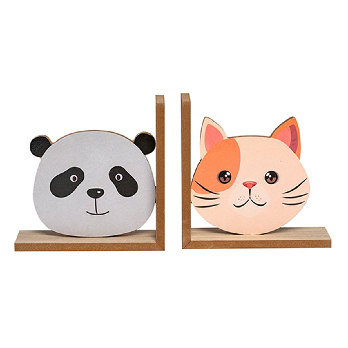 Regent Products Wood Animal Bookends for Kids Room, Cute Bedroom Décor ...