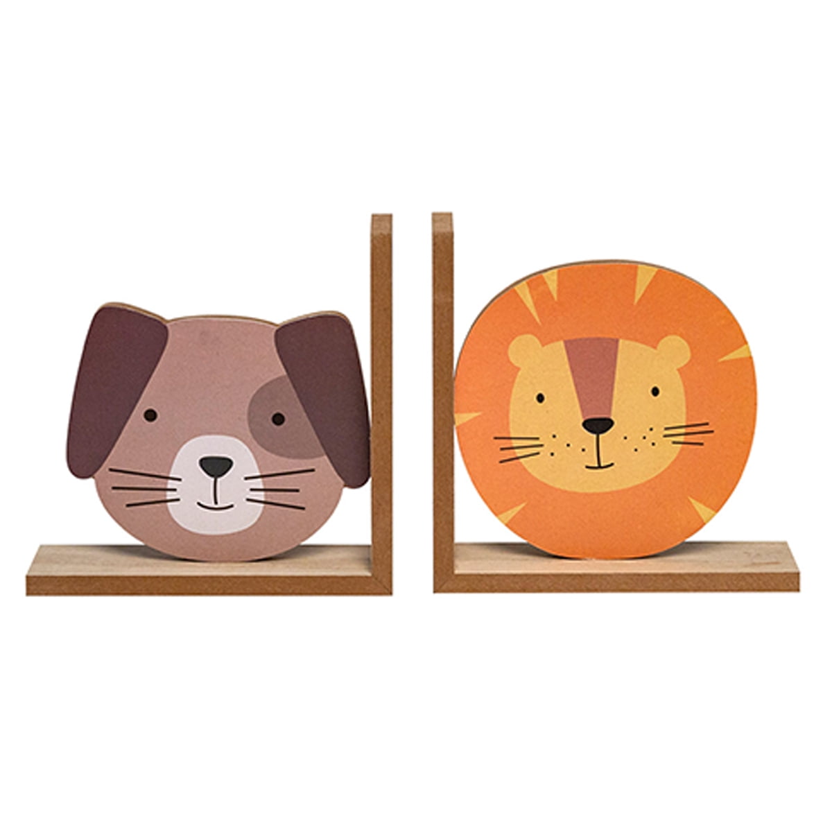 Regent Products Wood Animal Bookends for Kids Room, Cute Bedroom Décor ...