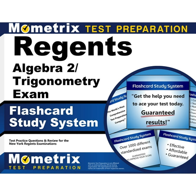 Regents Algebra 2/Trigonometry Exam Flashcard Study System : Regents ...