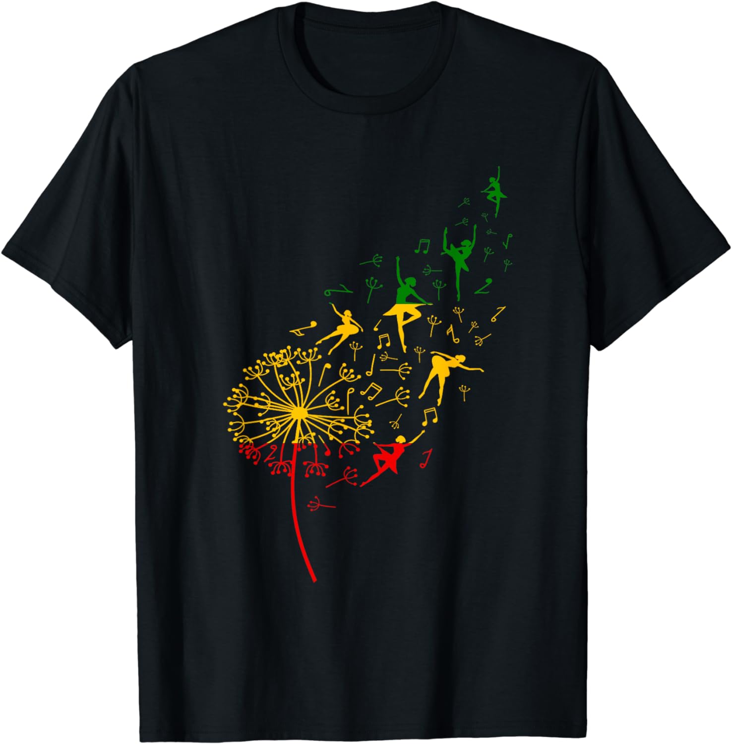 Reggae Dandelion Rasta Reggae Rastafarian Reggae Music T-Shirt ...