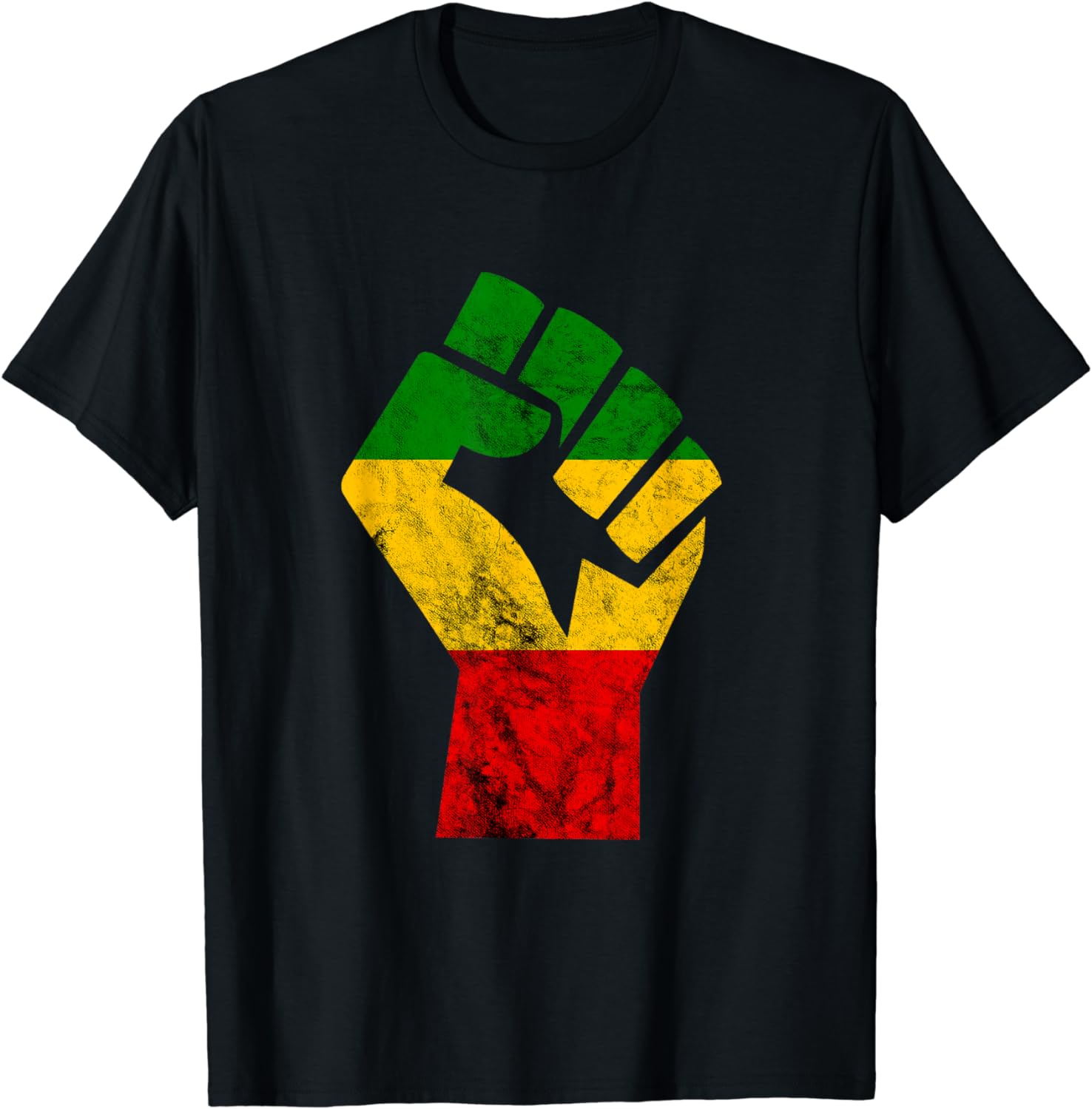 Reggae Fist Rasta Reggae Music Jamaica African Roots T-Shirt - Walmart.com