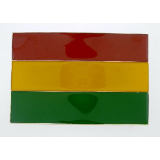 Reggae Flag Belt Buckle Rasta Bob Marley Rastafarian Country Dub ...