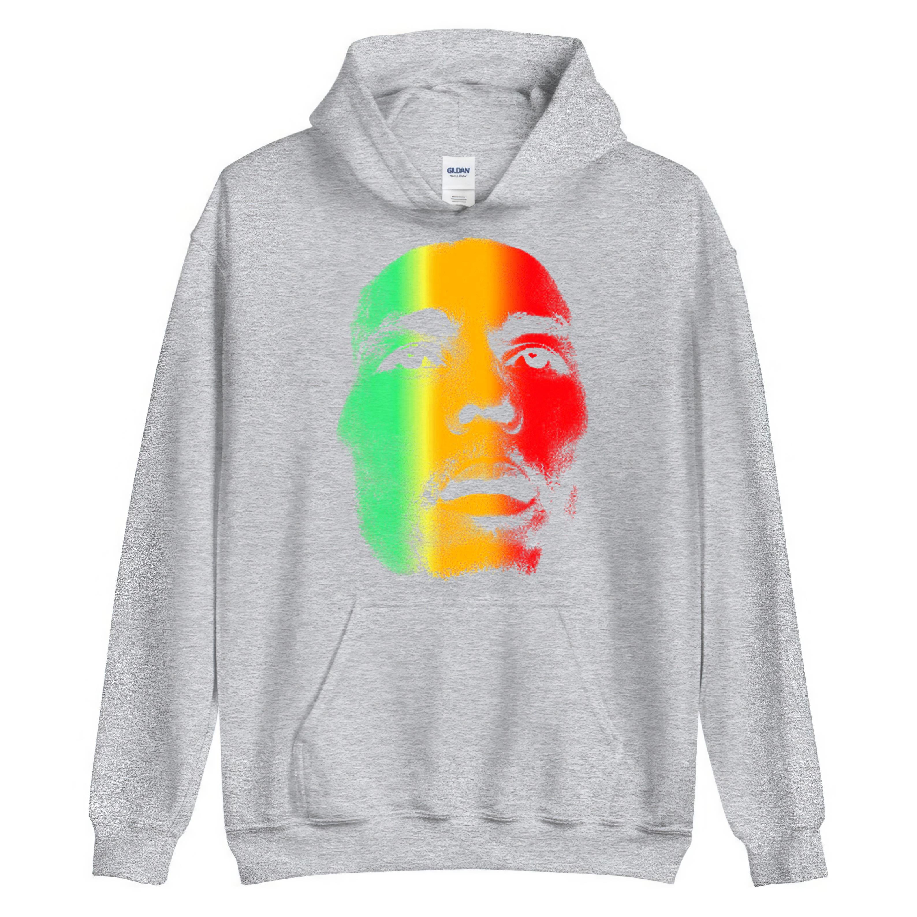 Reggae Flag Inspired Multi-Colored Face Shirt Jamaica Men's Style ...