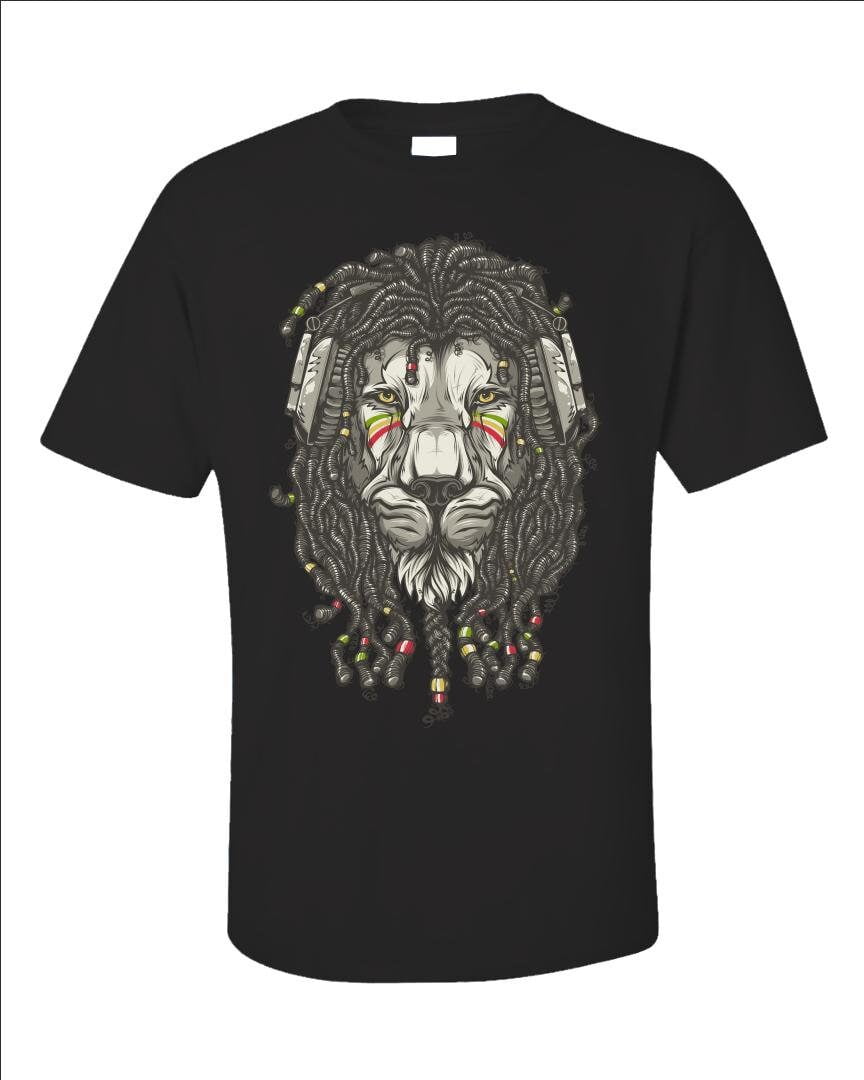 Reggae Lion Graphic Tee, Cool Reggae T-shirt, Rasta Shirt, Music Lover ...