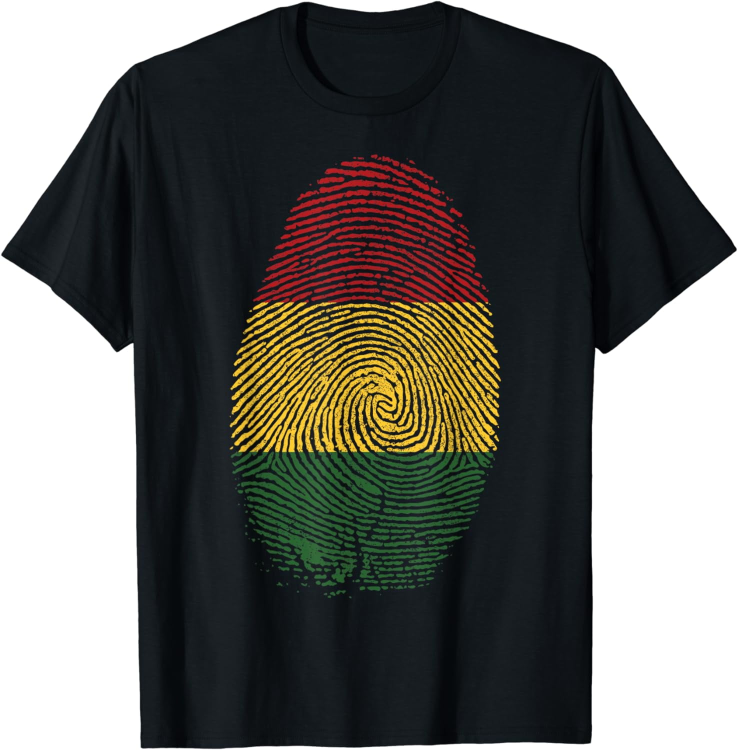 Reggae Music DNA Fingerprint Rastafari Rasta Roots T-Shirt - Walmart.com