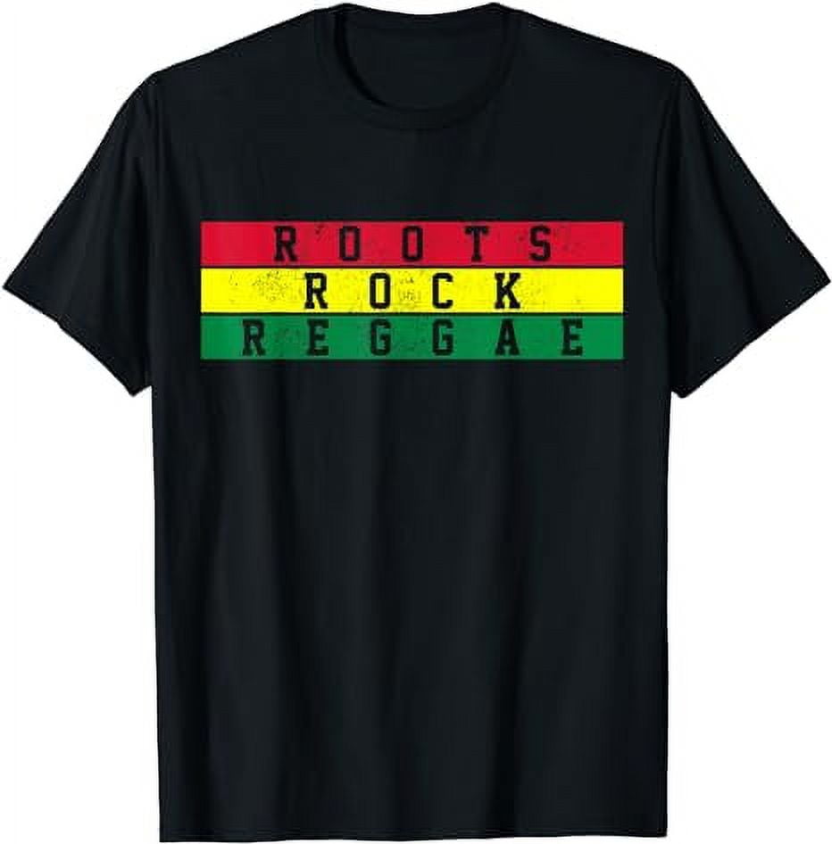 Reggae Music - Roots Rock Jamaica Rastafari Rasta Gift T-Shirt ...