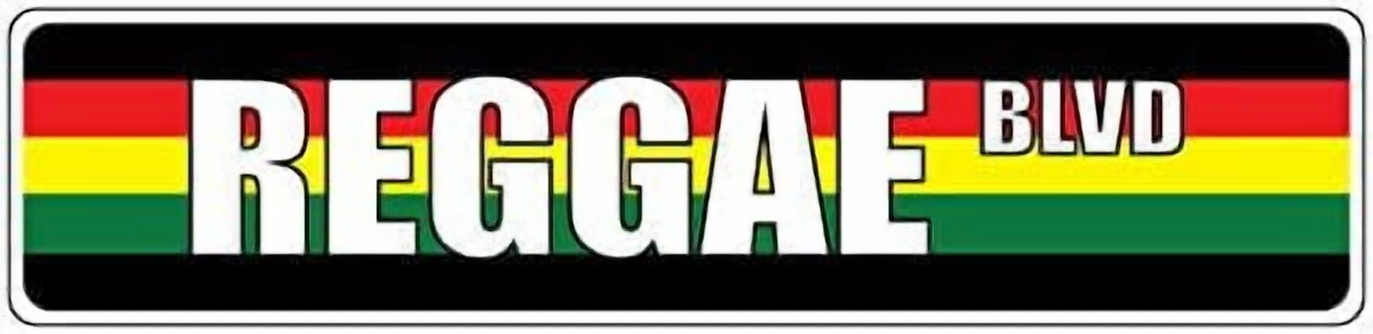 Reggae Rainbow Theme 4x16 Inch Metal Tin Sign Restaurant Bar Road Sign ...