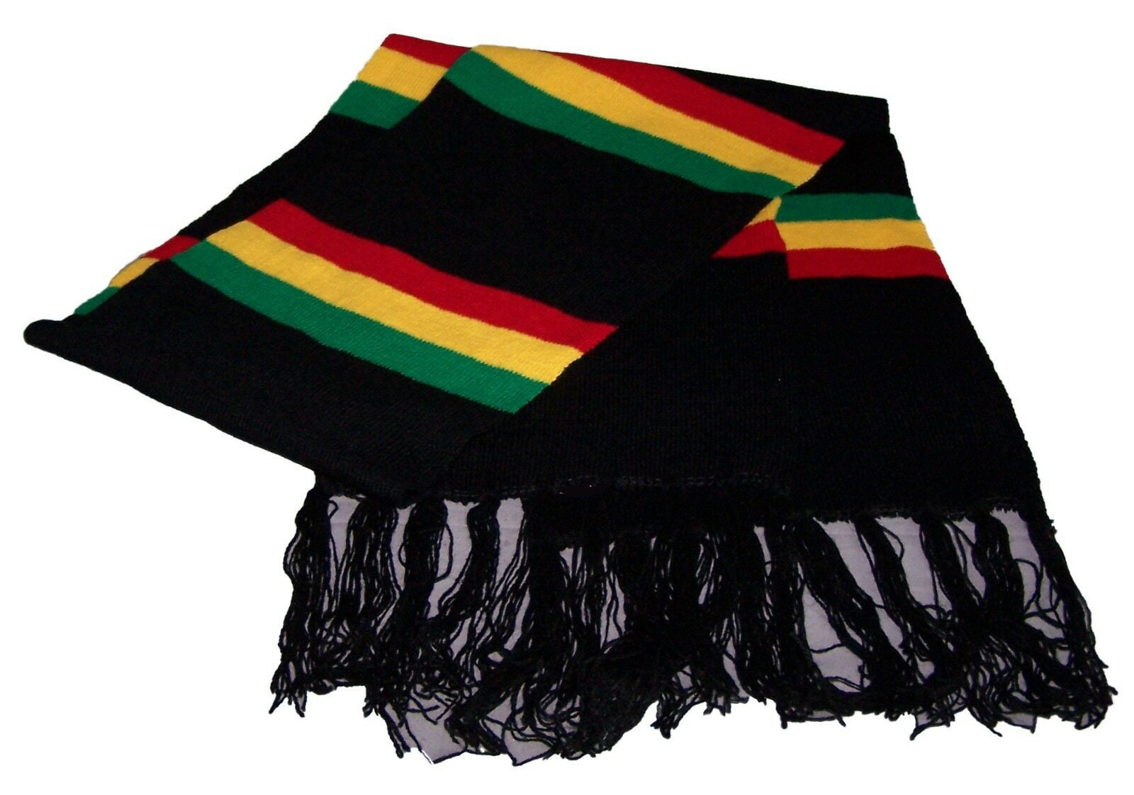 Reggae Rasta Knitted Scarves With Fringes Uni-Sex Style - Uni-Sex Style ...