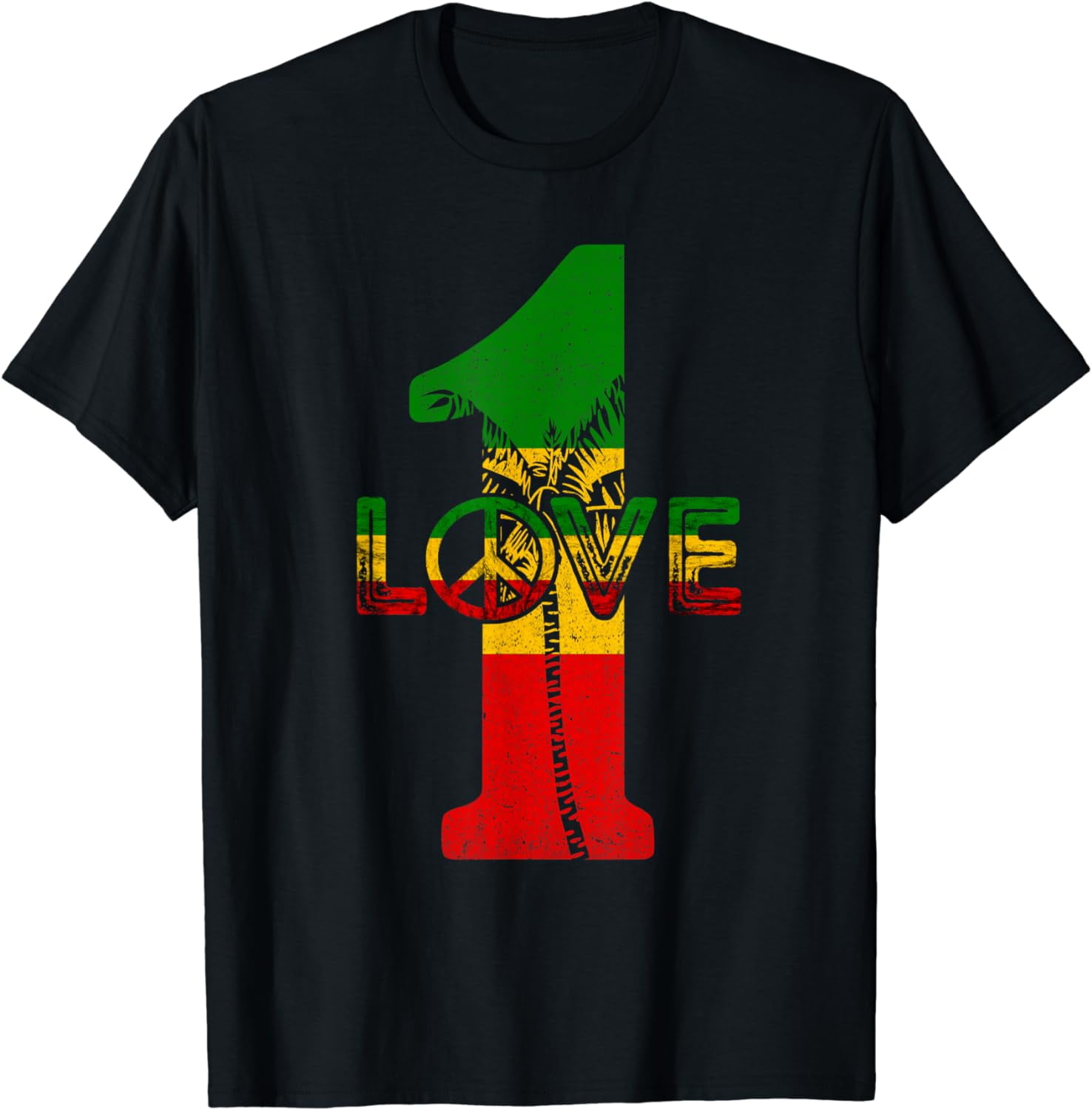 Reggae Rastafari Roots One Love Reggae Music Jamaica T-Shirt - Walmart.com