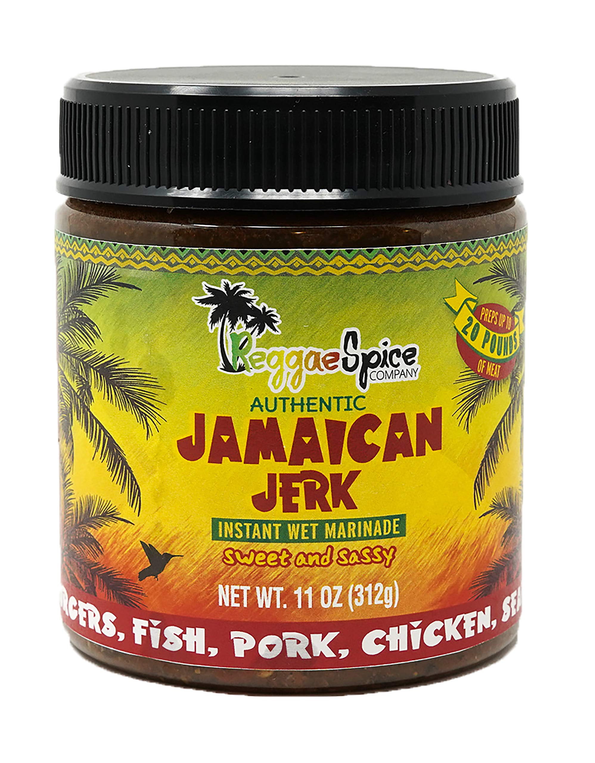 Reggae Spice Jamaican Jerk Marinade HYZ01 | 60-Second Authentic Wet Rub ...