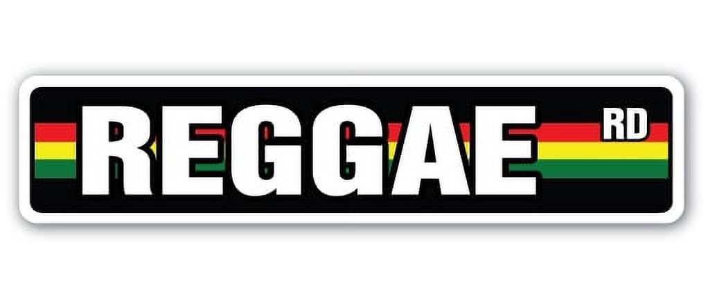Reggae Street [3 Pack] of Vinyl Decal Stickers | 1.5" X 7" | Indoor ...