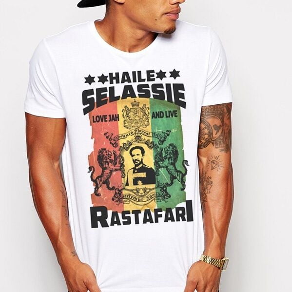 Reggae T-Shirt, Hail Selassie, Rasta, African, Tribal, Black History S ...