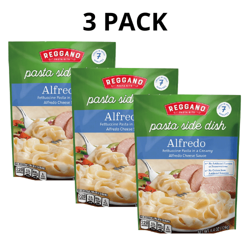 Reggano Alfredo Fettuccine Pasta, 4.4 oz - 3 PACK - Walmart.com