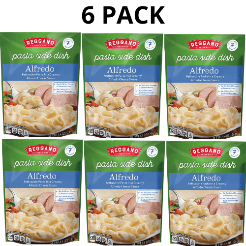 Reggano Alfredo Fettuccine Pasta, 4.4 oz - 6 PACK - Walmart.com