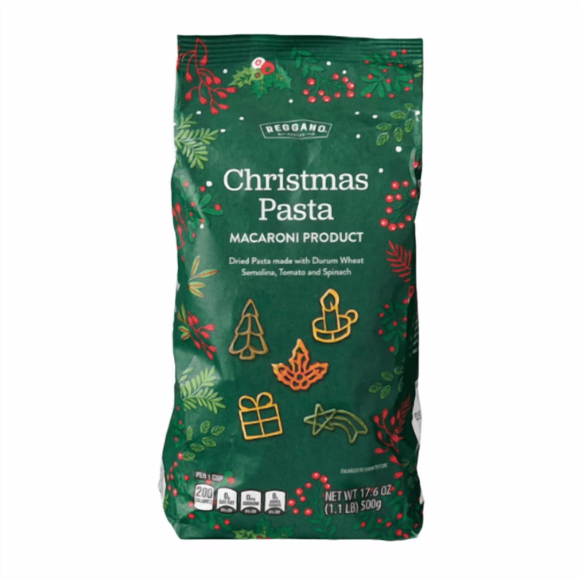 Reggano Christmas Shaped Macaroni Pasta, 2 Pack - Walmart.com