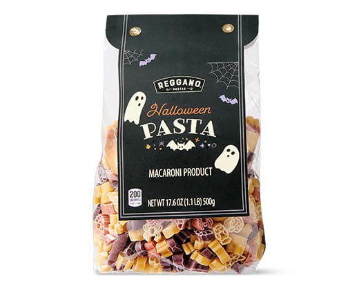 Reggano Halloween Pasta Macaroni Bats Ghosts Spiders and Pumpkin Shapes ...