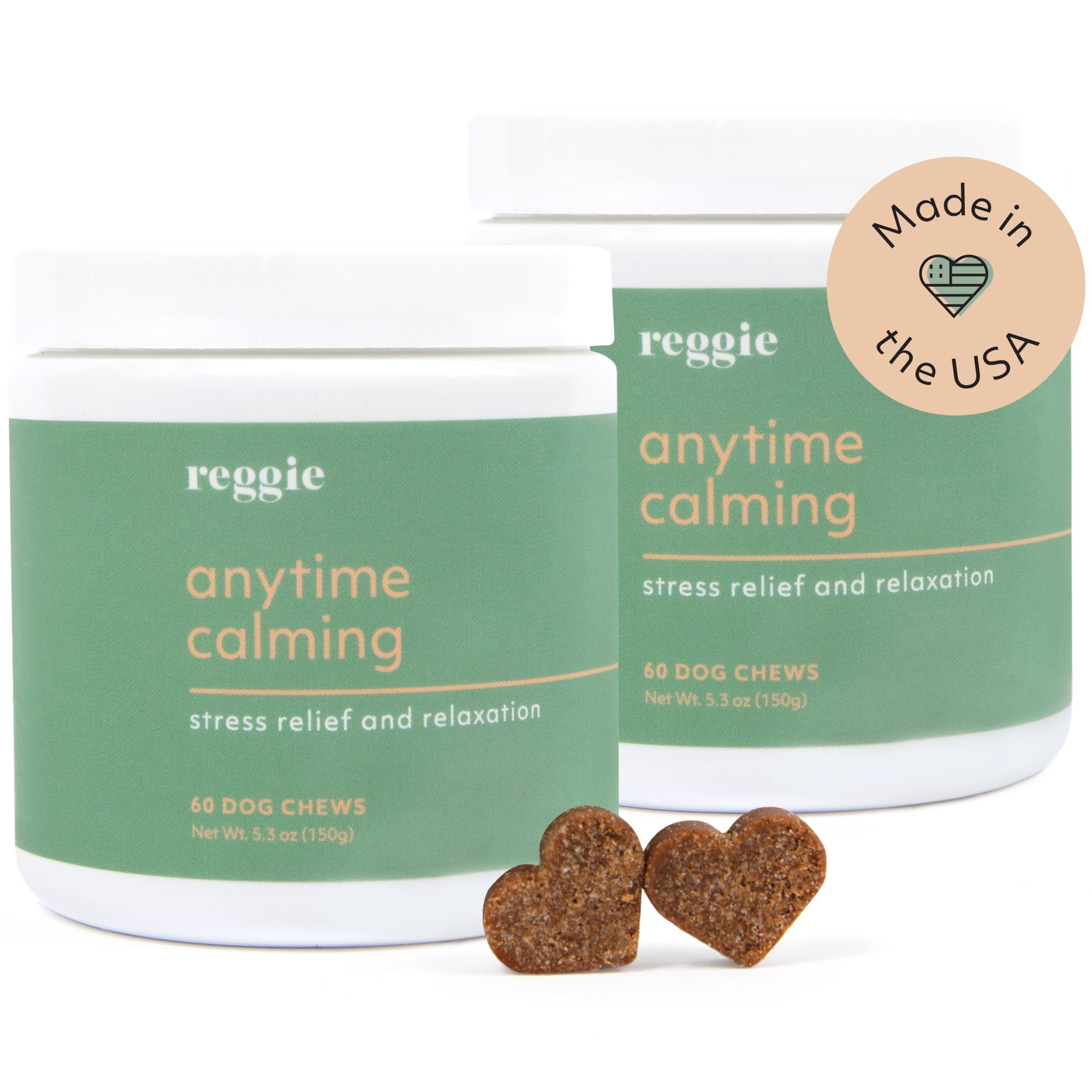 Reggie Anytime Calming Chews for Dogs ATT1| Natural Calming Dog Treats ...