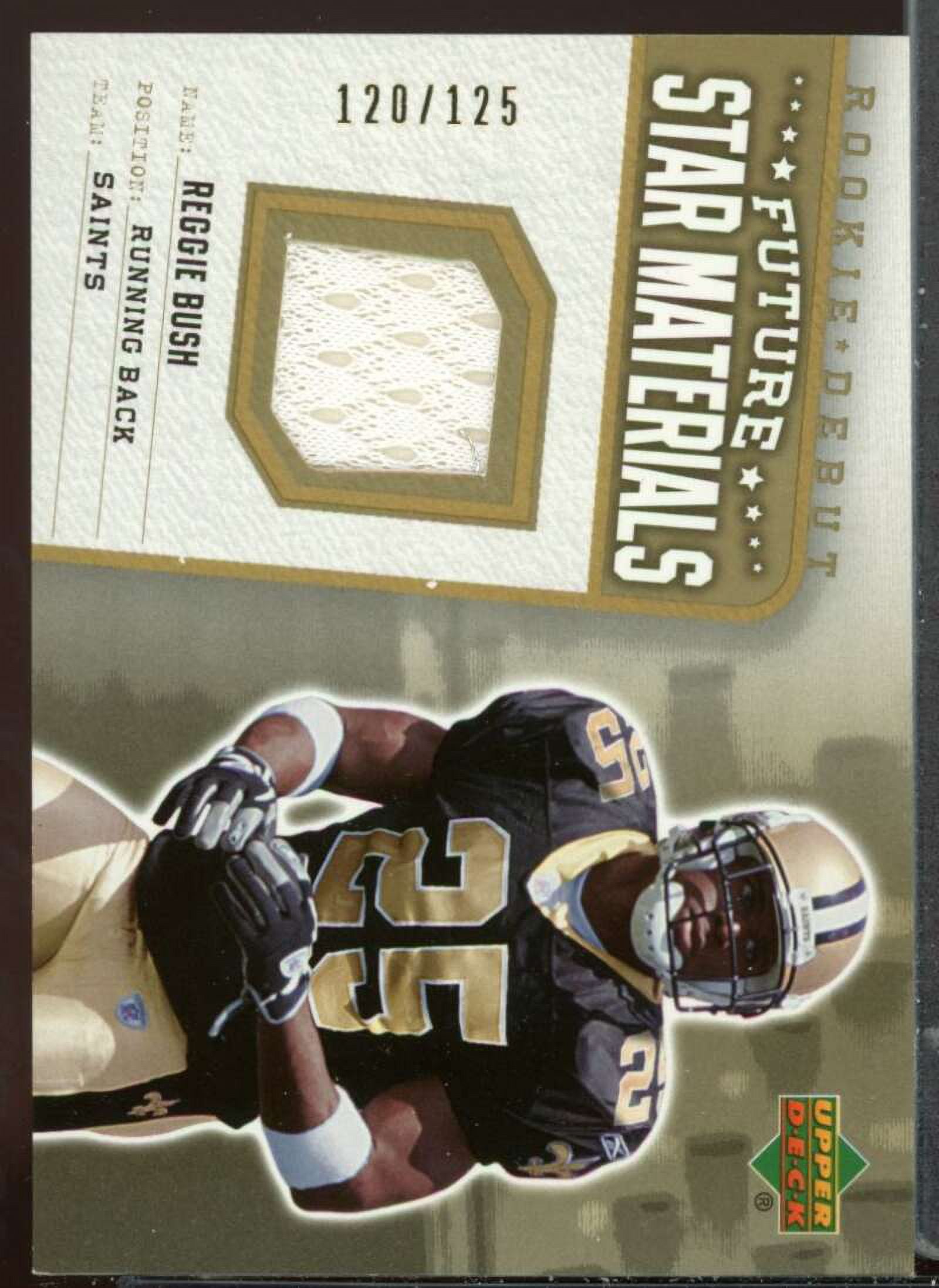 Reggie Bush Card 2006 Upper Deck Rookie Debut Future Star Materials ...