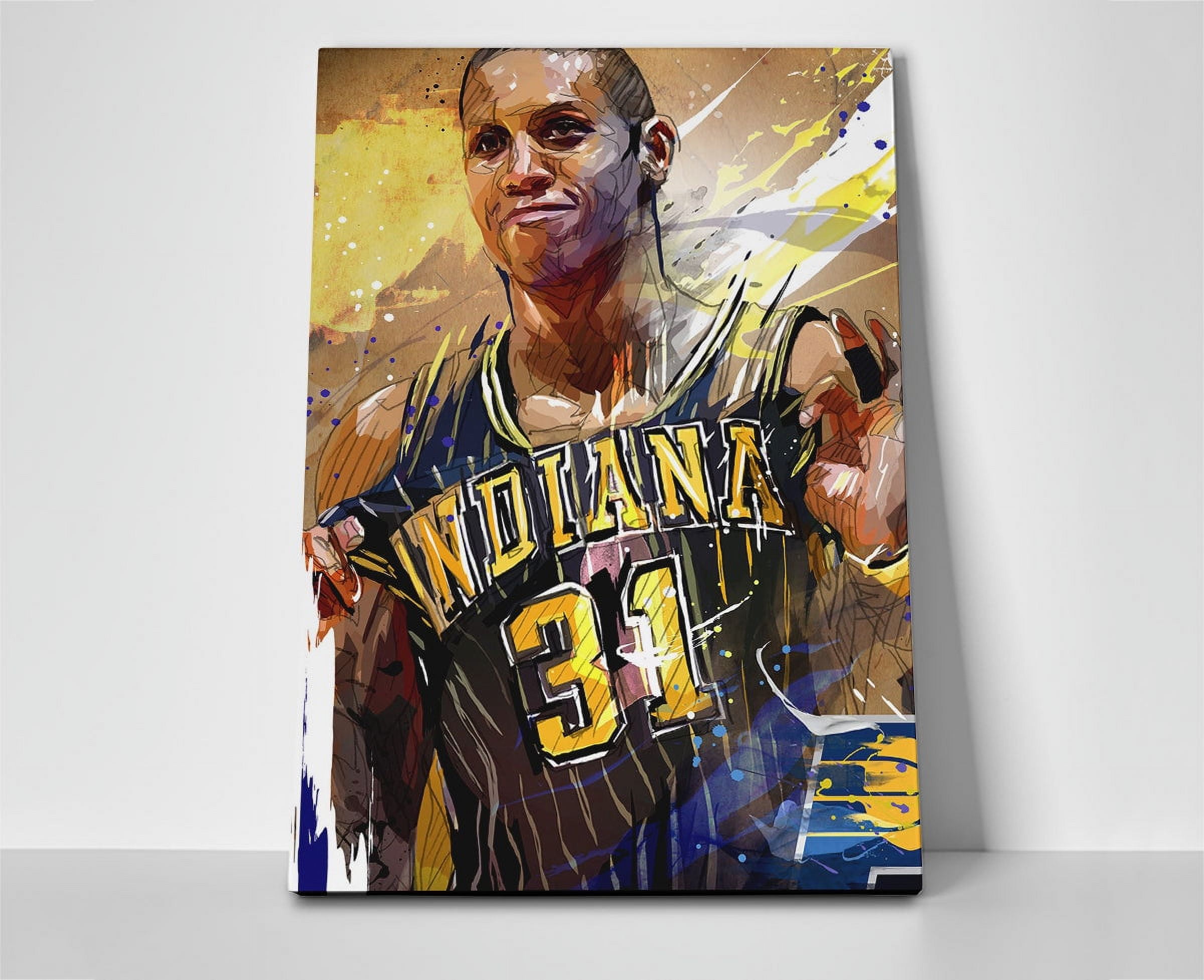 Reggie Miller Poster or Wrapped Canvas - Walmart.com