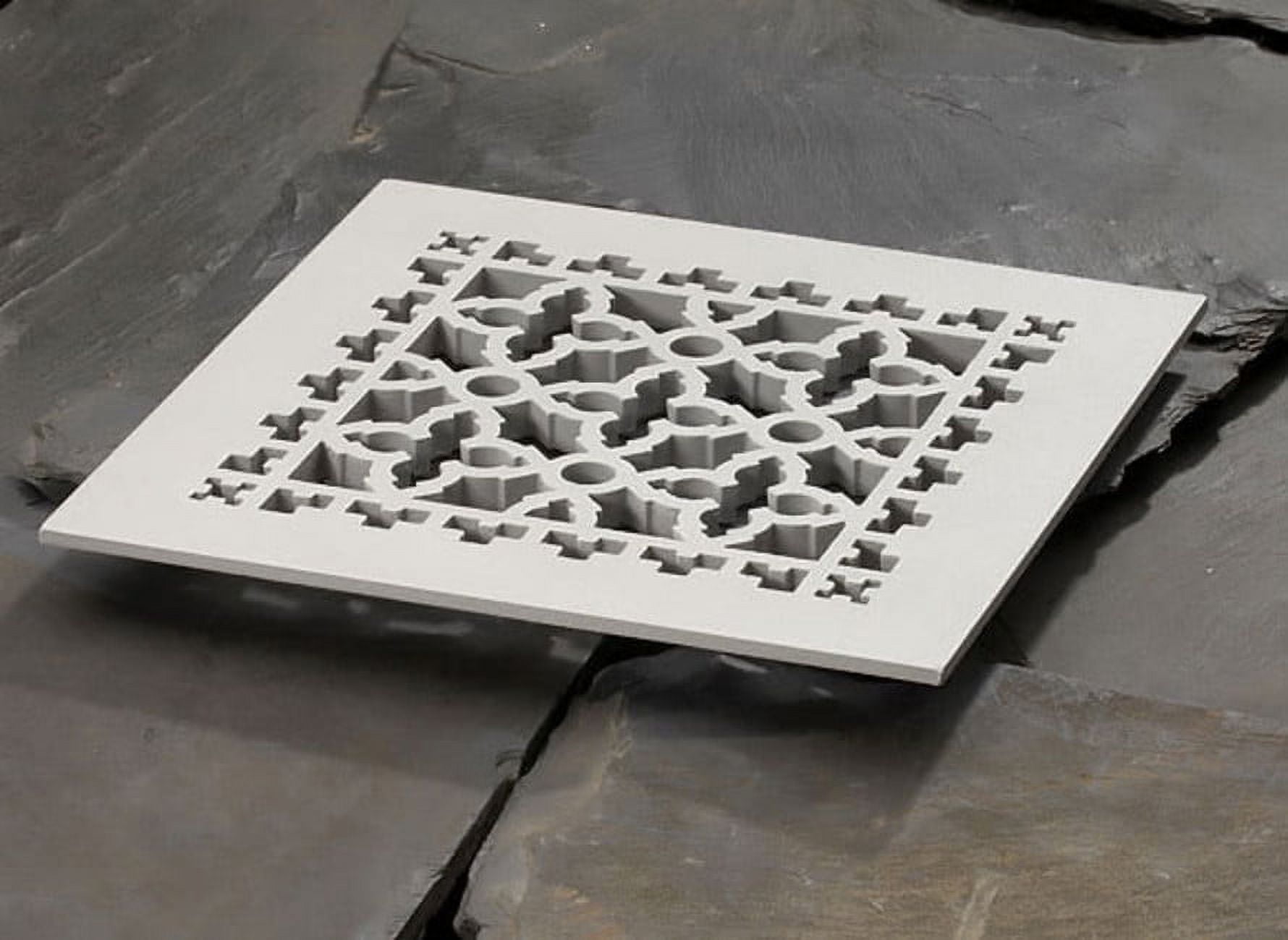 Reggio Registers 1010-Ah Scroll Series 8" X 8" Grille - Grey - Walmart.com