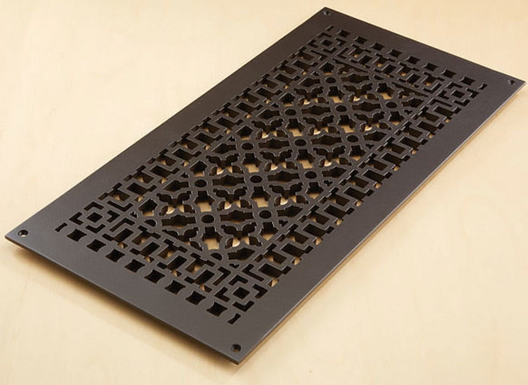 Reggio Registers 1122-Anh Scroll Series 9" X 20" Floor Grille - Bronze ...
