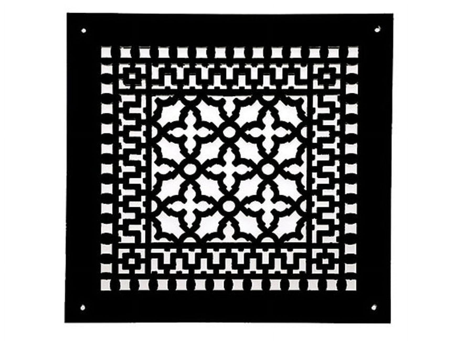 Reggio Registers 1414-Ah Scroll Series 12" X 12" Grille - Black ...