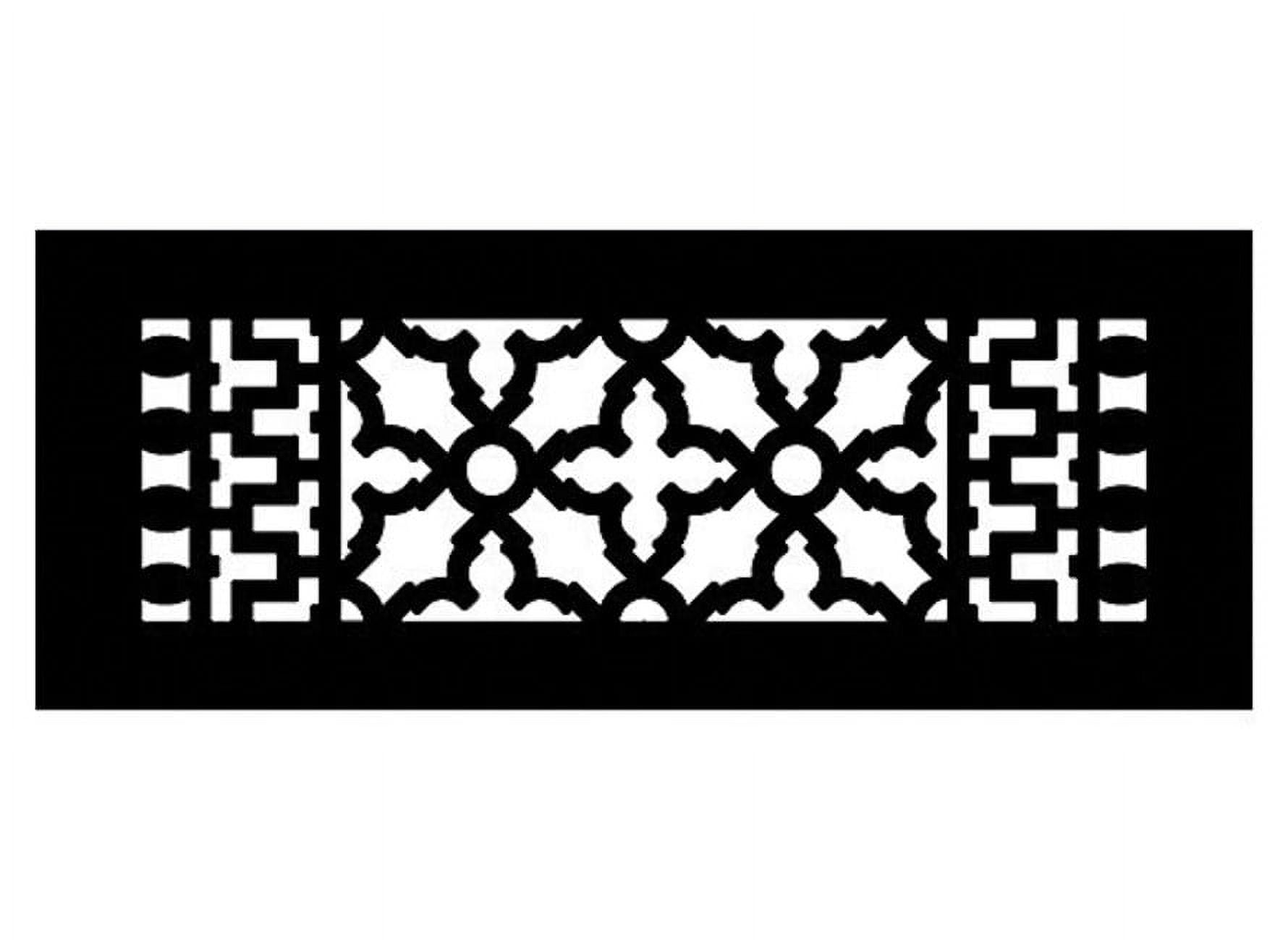 Reggio Registers 614-Ah Scroll Series 4" X 12" Grille - Black - Walmart.com