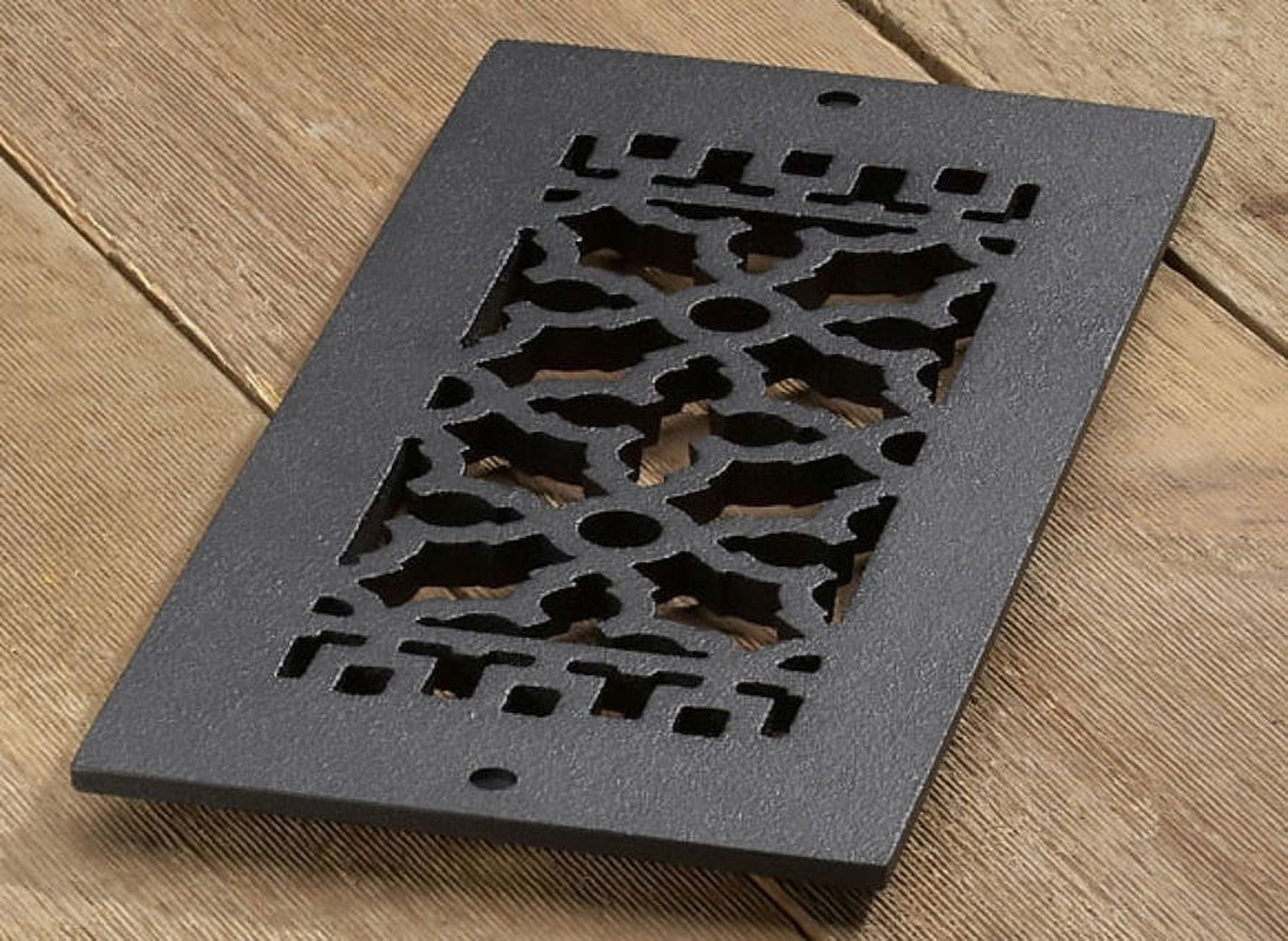 Reggio Registers 614-Nh Scroll Series 4" X 12" Floor Grille - Cast Iron ...