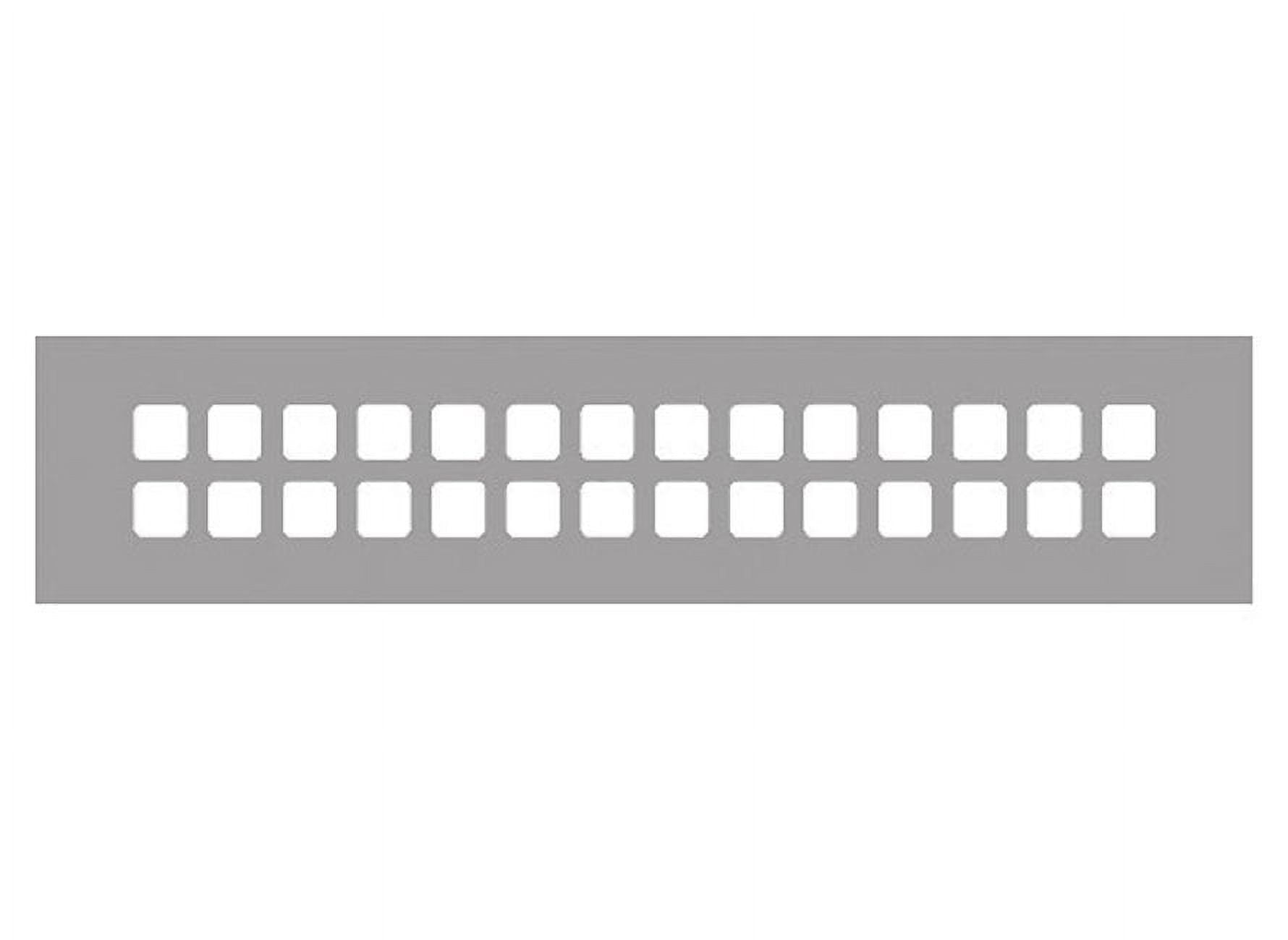 Reggio Registers G416-Ah Grid Series 2-1/4" X 14" Grille - Grey ...