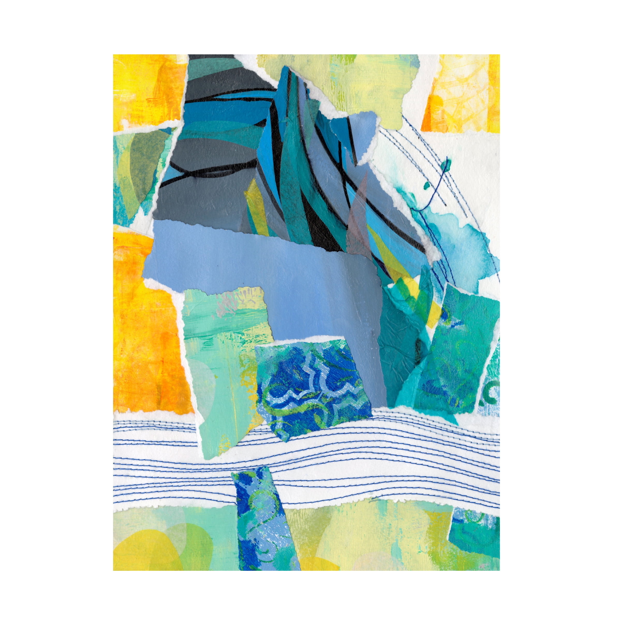 Regina Moore 'Reclaimed Collage V' Canvas Art - Walmart.com