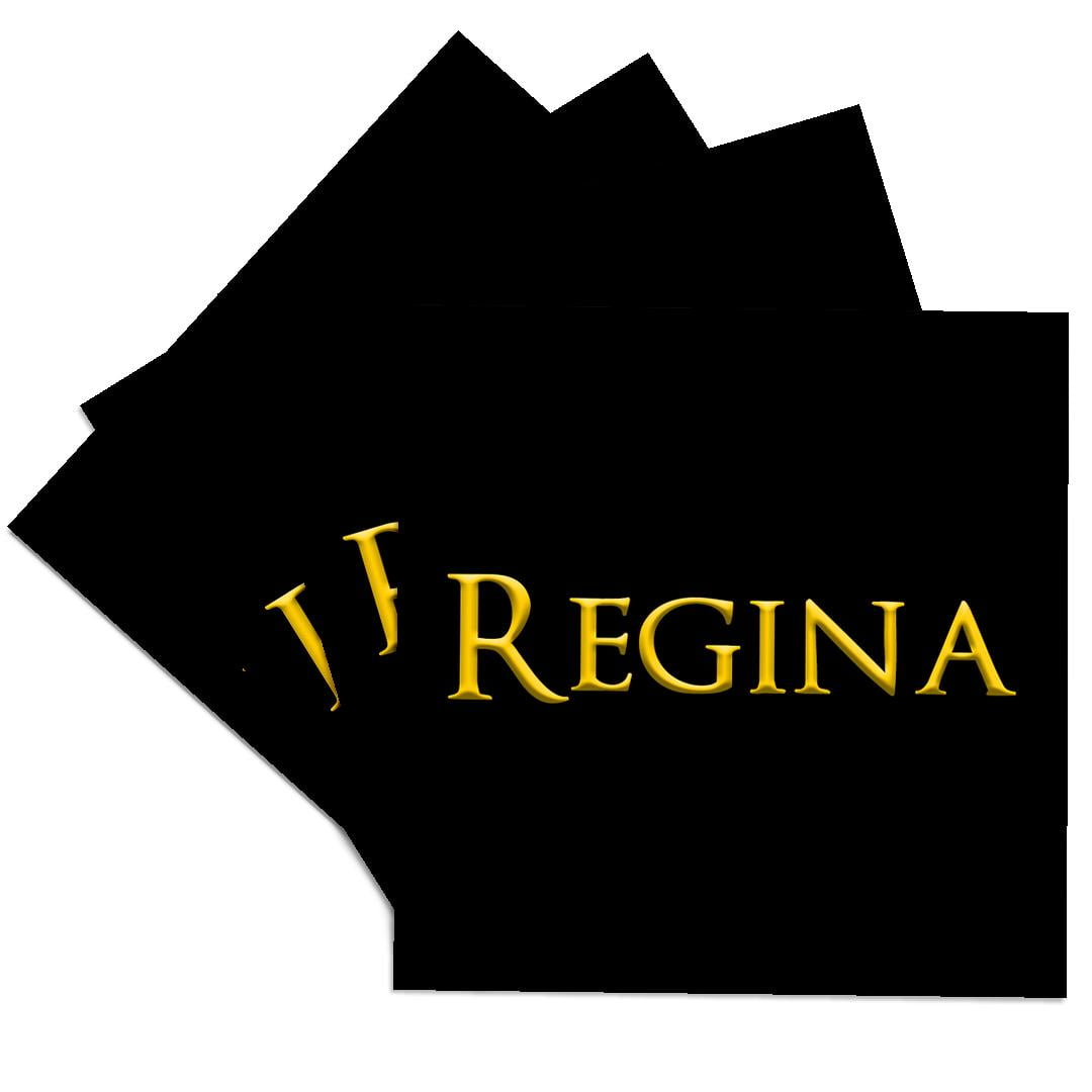 3drose, Regina Popular, Common Woman Name in the Usa. Yellow on Black ...