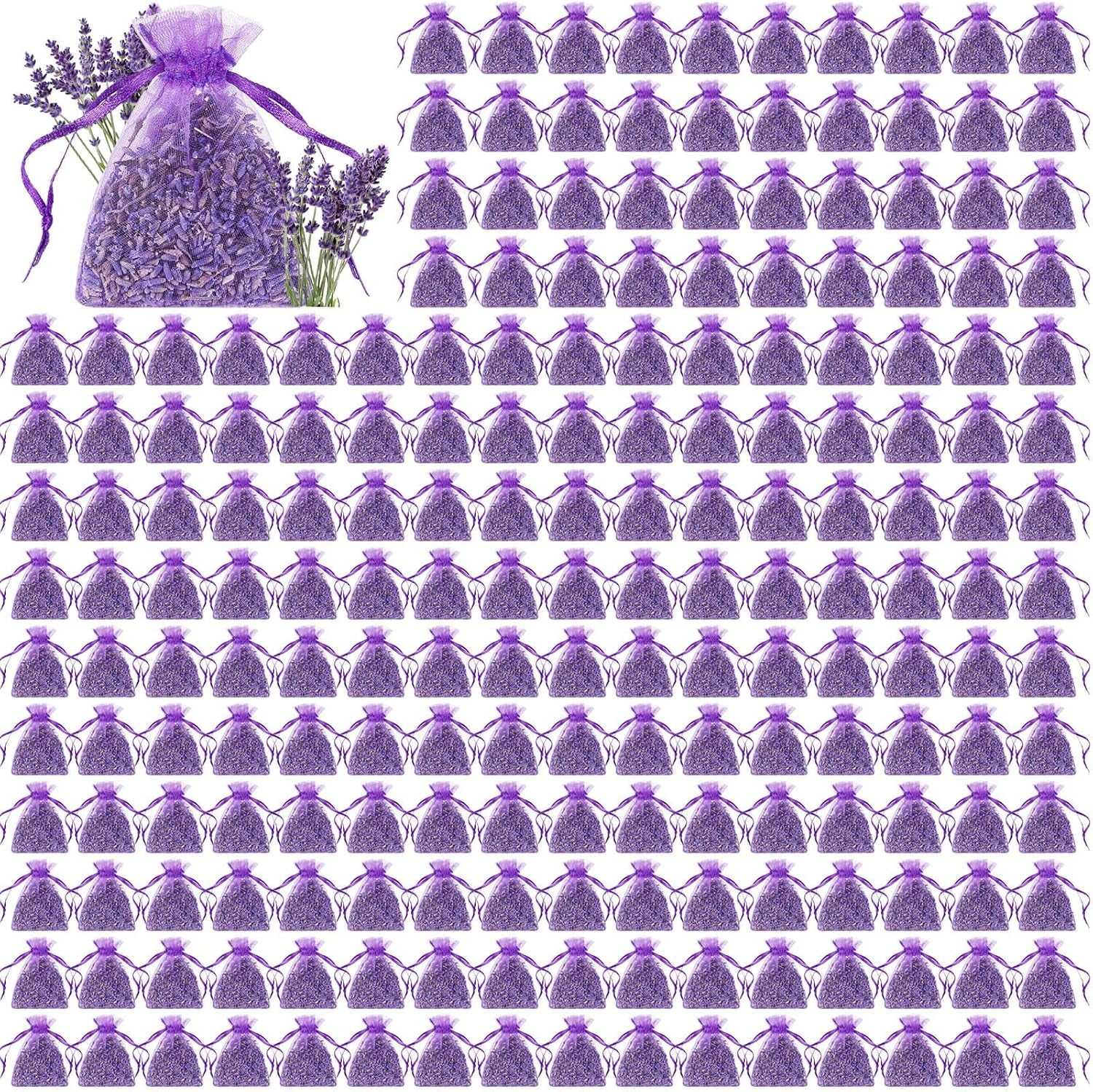 Reginary 120 Pack Lavender Sachets Bags Bulk for Drawers and Closets ...