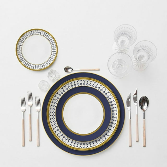 Regio Plate Set 16 Piece, Elegant Dinnerware for 4, Modern and Stylish ...