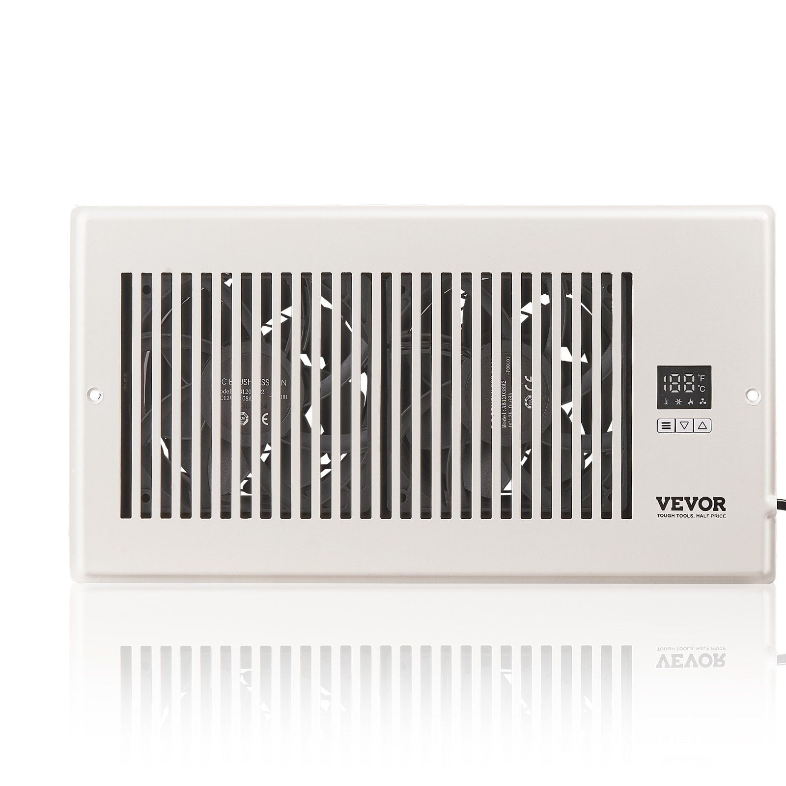 Register Booster Fan, Quiet Vent Booster Fan Fits 6' x 12' Register ...